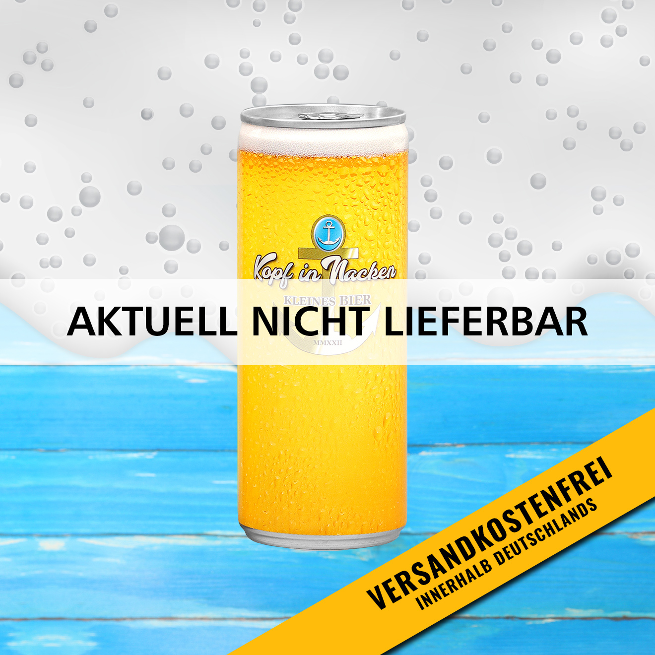 Kopf in Nacken – kleines Bier250 ml – 24 Stück - octano